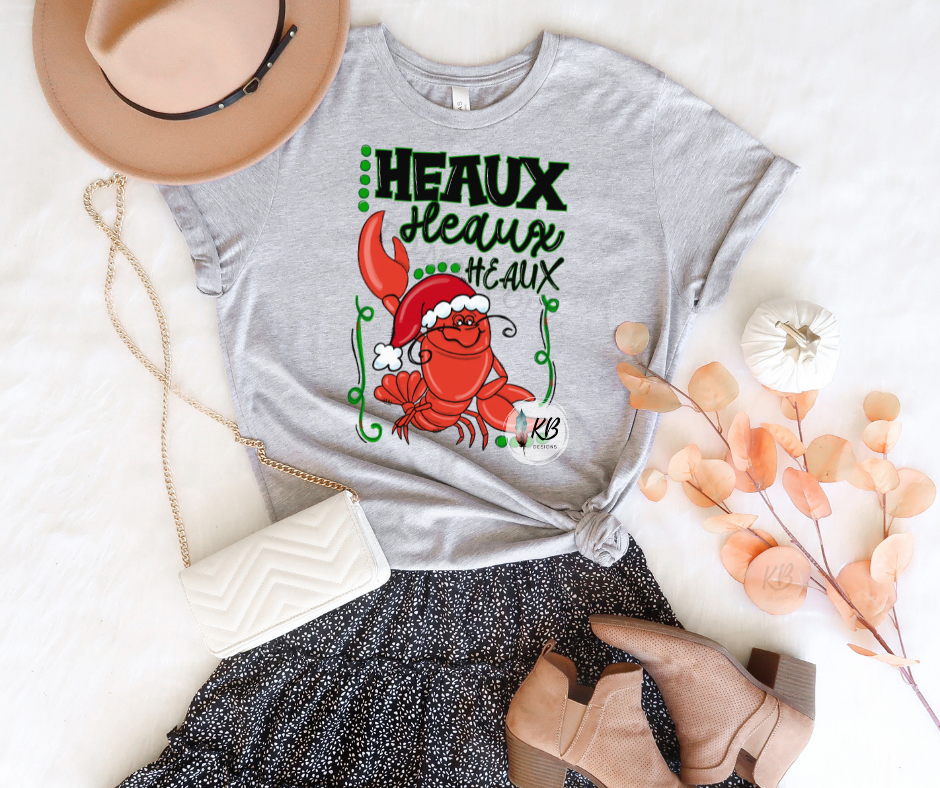 Heaux Heaux Heaux Crawfish Full Color High Heat RTS CLEARANCE – KB Designs